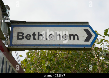 Bethlehem road sign Stock Photo - Alamy