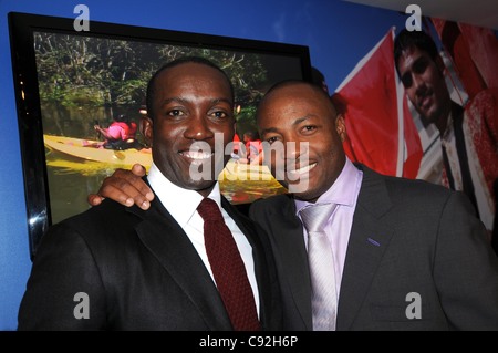 London, UK. 8th Nov 2011. Dwight York and Brian Lara attend the World ...
