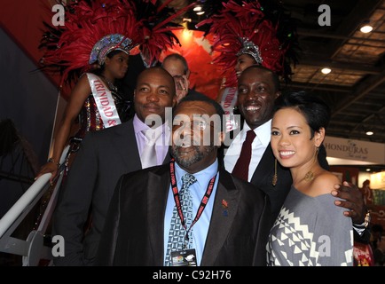 London, UK. 8th Nov 2011. Dwight York and Brian Lara attend the World ...