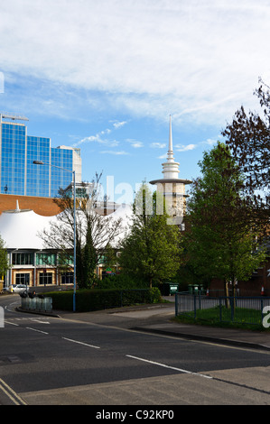 Basingstoke skyline with the tower of Festival place Stock Photo - Alamy