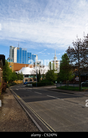 Basingstoke skyline with the tower of Festival place Stock Photo - Alamy