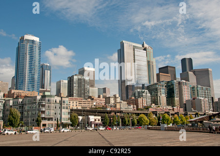 Seattle Bay Waterfront Downtown Town City Washington United States ...
