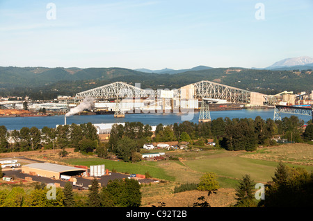 Lewis And Clark Bridge Columbia River Longview Washington State Stock ...
