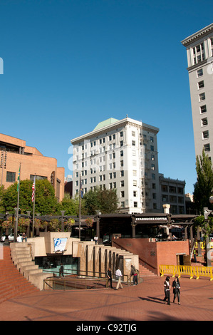 Pioneer Courthouse Square; Portland, Oregon, United States Of America ...