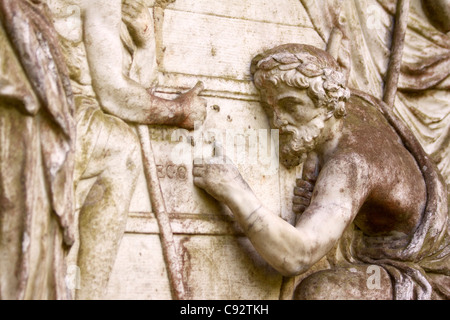 The Shepherd's Monument, a folly with a marble relief in the grounds of ...