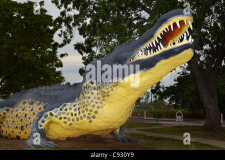 Giant crocodile statue, Wyndham, Kimberley Region, Western Australia ...