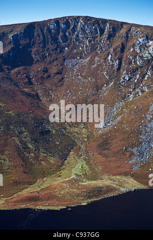 Ireland, Co. Wicklow, Luggala, Lough Tay, view looking towards the ...