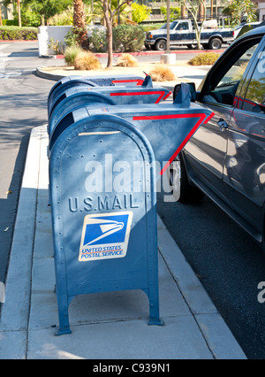 US Mail drive through post boxes Stock Photo - Alamy