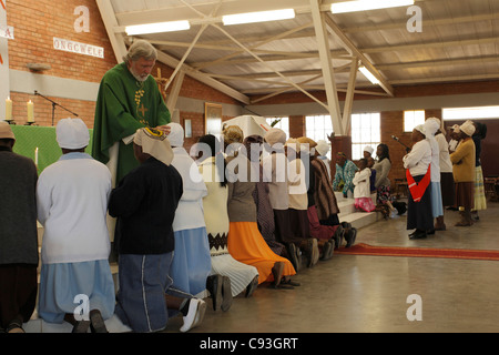 Catholic Mass in an African church, Lome, Togo, West Africa, Africa ...