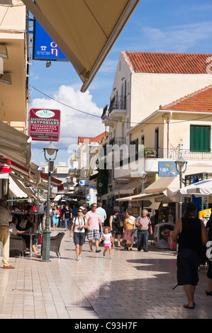 Greece kefalonia Argostoli capital main square at twilight Stock Photo ...