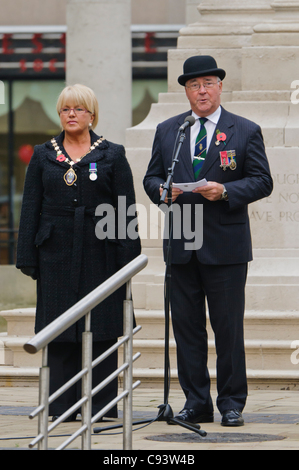Deputy Lord Mayor of Belfast, Ruth Patterson, with Finn, mascot of the ...