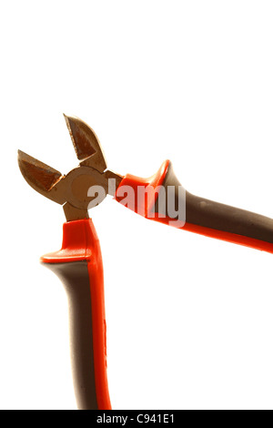 a pair of pilers on the white background Stock Photo - Alamy