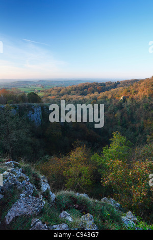 Ebbor Gorge in Autumn. The Mendips. Somerset. England. UK Stock Photo ...