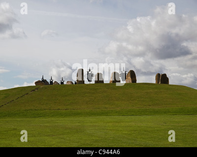 Circle of stones Herrington Country Park Sunderland Tyne & Wear England ...