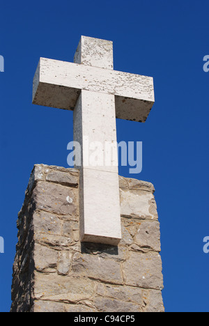 Cross, Cabo da Roca Stock Photo - Alamy