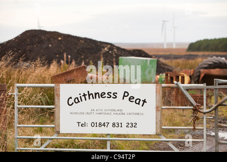 Climate change heaven and hell near Thurso in northern Scotland. A wind ...