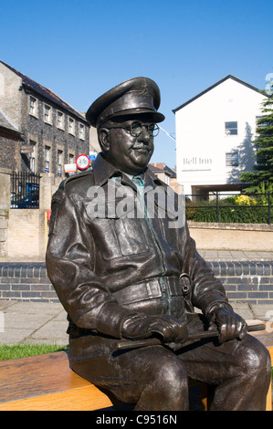 Statue of TV's Dad's Army Captain Mainwaring played by actor Arthur ...