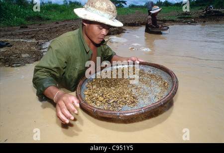 Gem mining in the former Khmer Rouge stronghold of Pailin on the ...