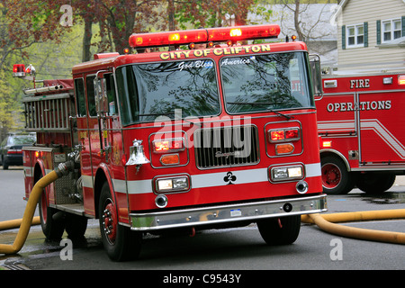 Seagrave fire truck Clifton Fire Department Engine 1 Stock Photo - Alamy