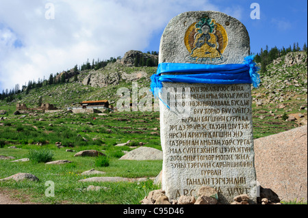 Mandshir (aka Manzshir Manzushir) monastery (khiid), Mongolia Stock ...