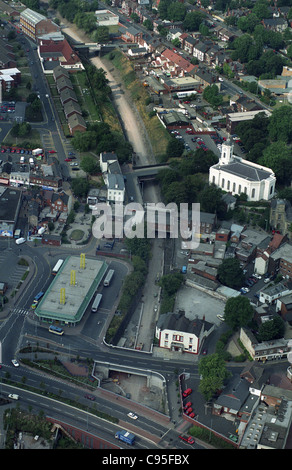 Aerial view of Bilston West Midlands England Uk Stock Photo - Alamy