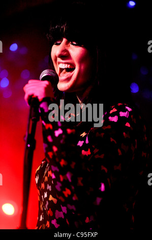 Strictly Come Dancing singer Hayley Sanderson, performing live in ...