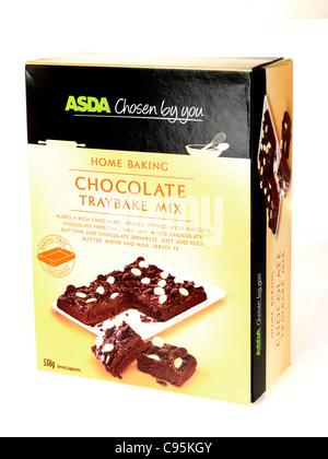 Asda Chocolate Traybake Mix Stock Photo - Alamy