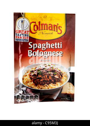 Coleman's Spaghetti Bolognese Sauce Mix Stock Photo - Alamy