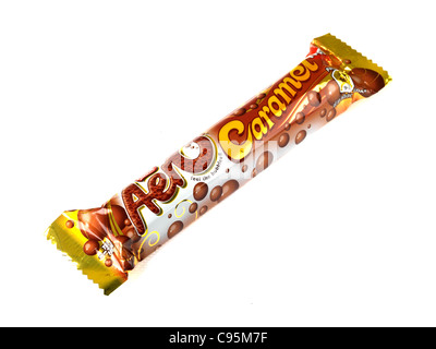Aero Caramel Chocolate Bar Stock Photo - Alamy