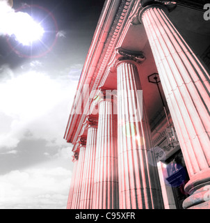 Details figures sculptures columns of the Acropolis of Athens with amazing and beautiful ruins ...