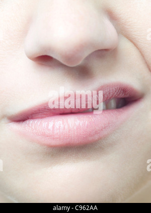 female face sneer Stock Photo - Alamy