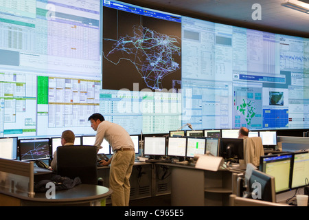 command center of the Electric Reliability Council of Texas. ERCOT ...