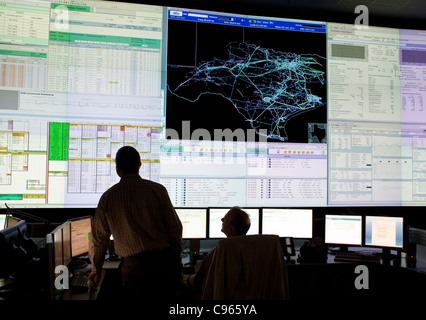 command center of the Electric Reliability Council of Texas. ERCOT ...