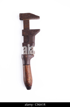Old adjustable spanner Stock Photo - Alamy