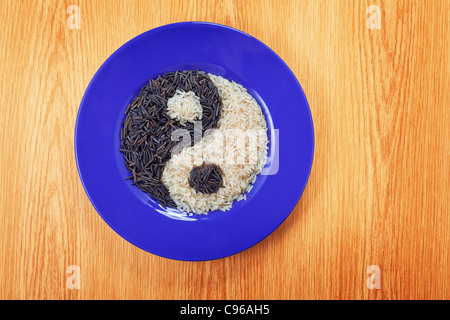 Rice yin yang Stock Photo - Alamy