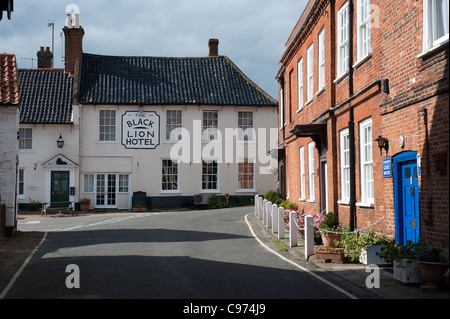 The Black Lion pub, Little Walsingham, Norfolk, England UK Stock Photo ...