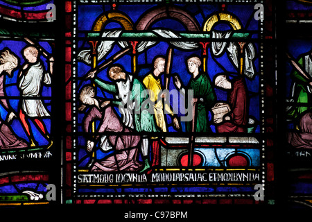Mad Matilda of Cologne, Becket Miracle Window 6, Trinity Chapel ...