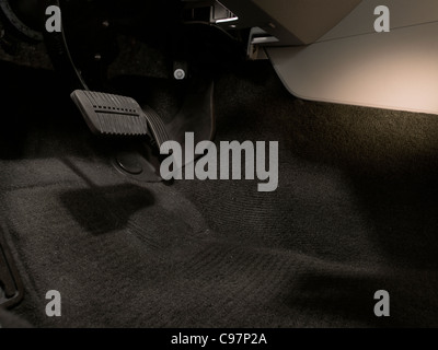 Brake pedal and accelerator of the car Stock Photo - Alamy