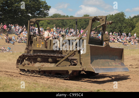 US Corps of Engineers WWII Caterpillar pulling an earth scraper on ...