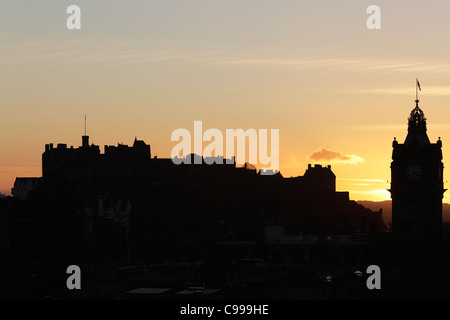 Edinburgh Castle at Sunset, Scotland Stock Photo - Alamy