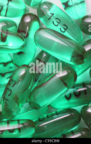 Capsule tablets and gel tablets Stock Photo - Alamy