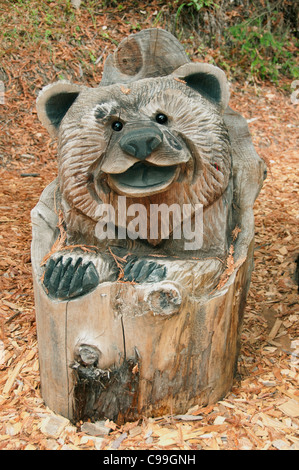 California Redwoods Redwood wooden sculpture statue United States of ...