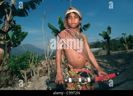 Child. Traditional ceremony. East Timor Stock Photo - Alamy
