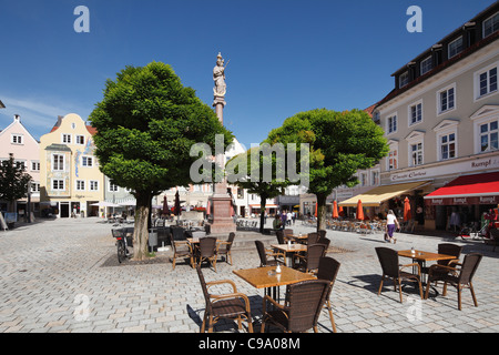 Germany, Upper Bavaria, Weilheim, View of Lake Haarsee Stock Photo - Alamy