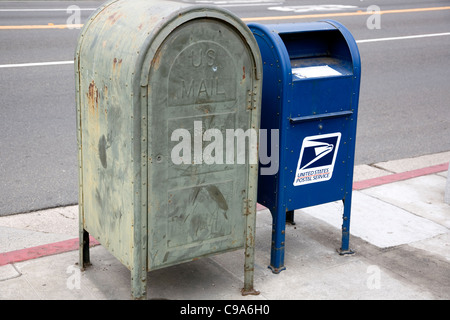 US Mail Storage Box and Postal Services boxes Stock Photo - Alamy