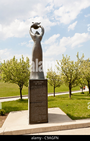 The 'Celebration of Life' sculpture by Alfred Tibor, unveiled in 2004 ...