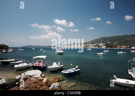 Skiathos harbour Greece Stock Photo - Alamy