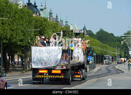 Swedish students celebrating graduation day, Stockholm, Sweden Stock ...
