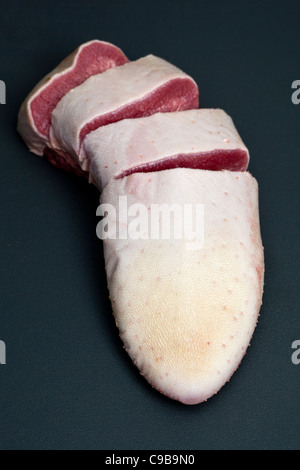 Close up of Raw Oxe Tongue Meat - An example of the strange or weird ...