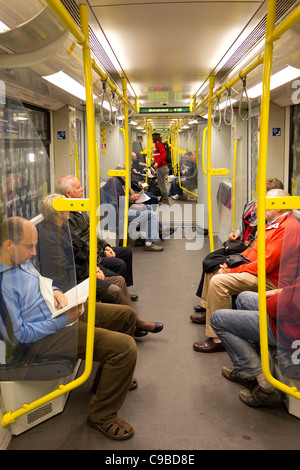 Berlin, Germany. Interior of the U-Bahn Subway Station Lichtenberg ...